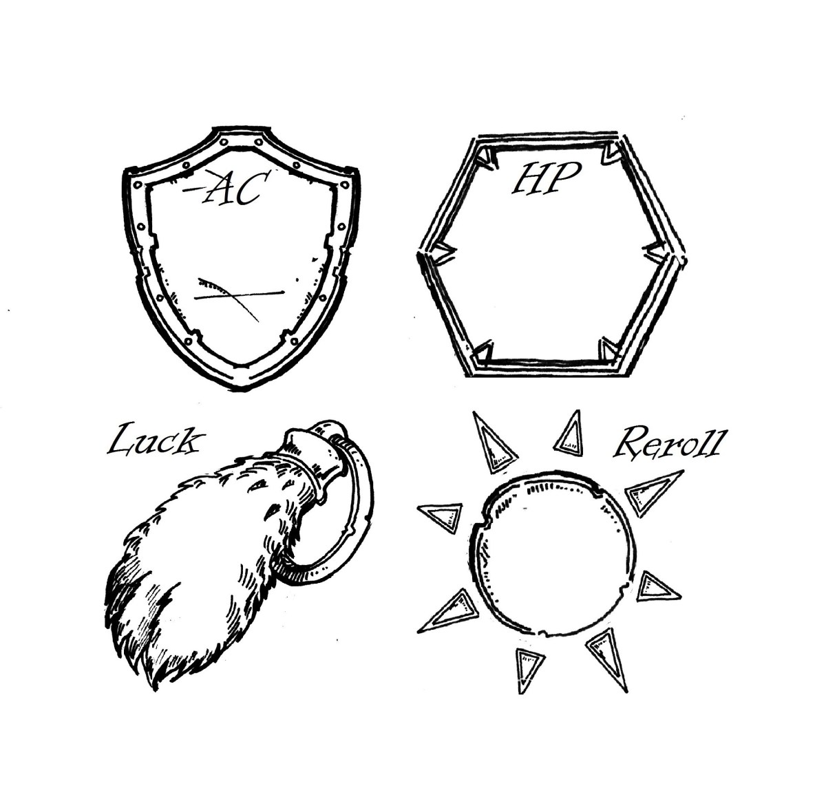 Illustrated Character Sheets – Pickpocket Press
